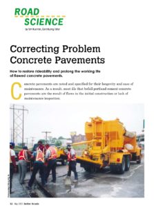 Correcting Problem Concrete Pavements Better Roads 05-03 | Deery American
